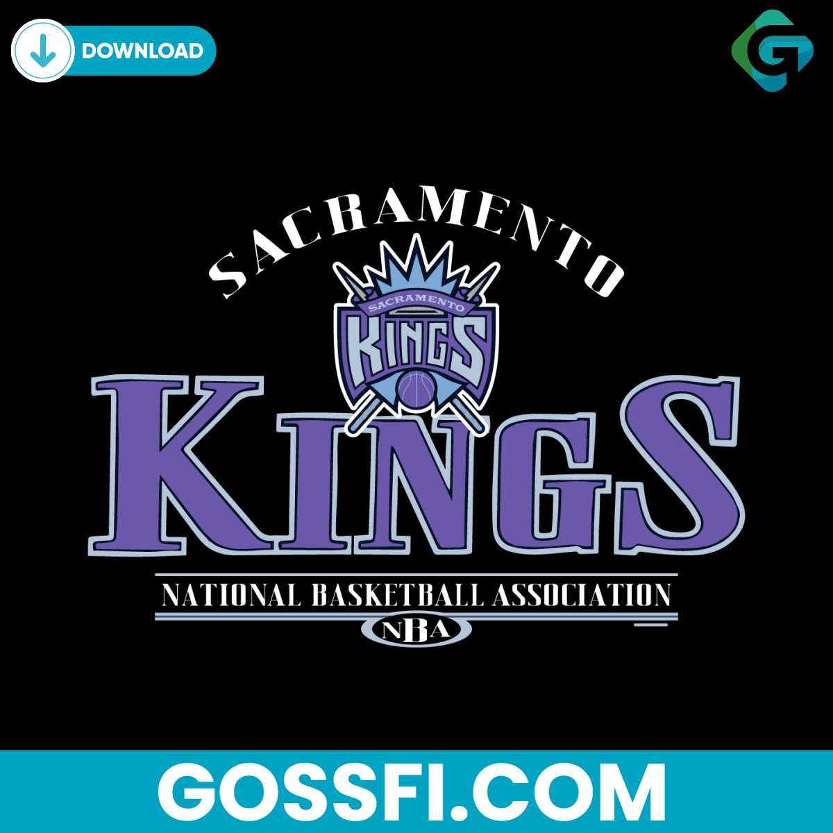 Sacramento Kings Basketball NBA Svg Digital Download - Gossfi.com