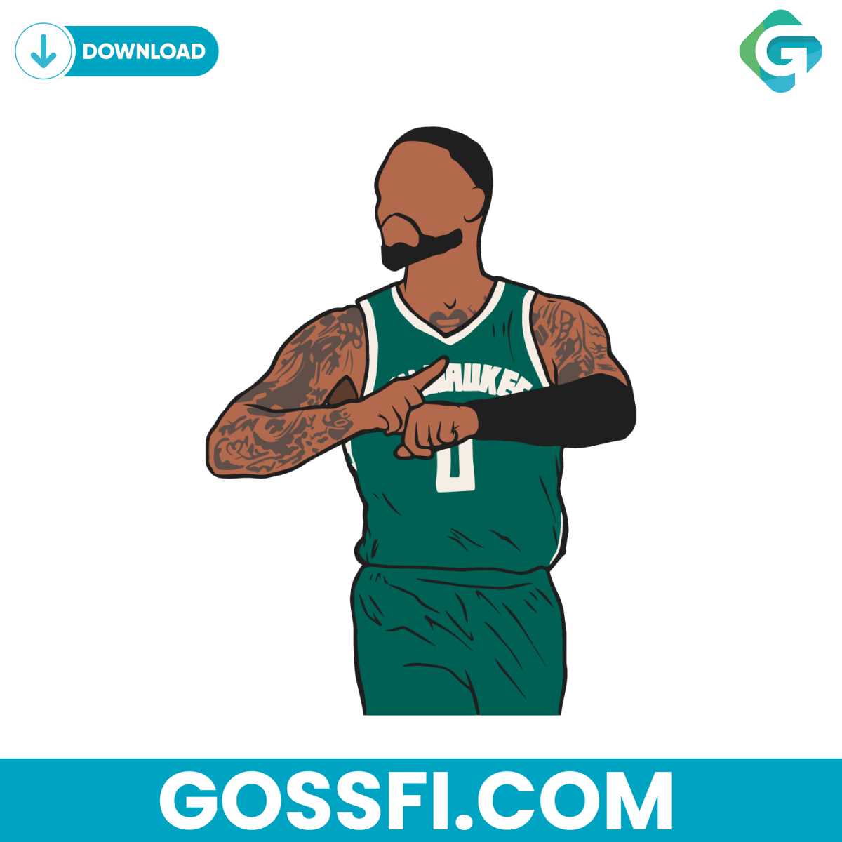 Damian Lillard Celebration Milwaukee Baseball Player Svg - Gossfi.com