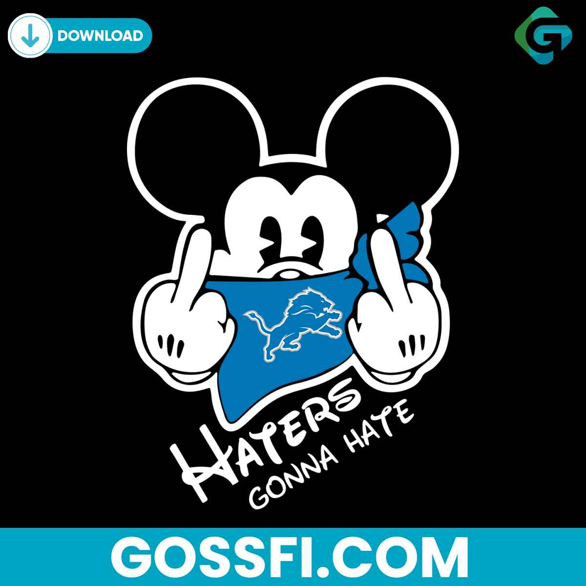 Haters Gonna Hate Detroit Lions Svg - Gossfi.com