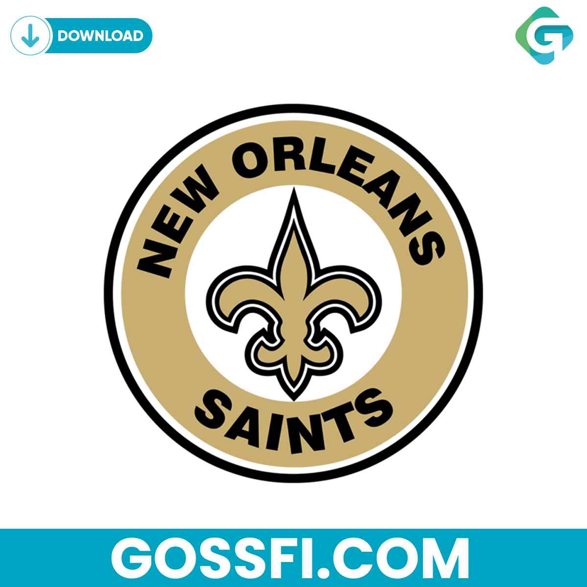 New Orleans Saints Logo Svg Cricut Digital Download - Gossfi.com