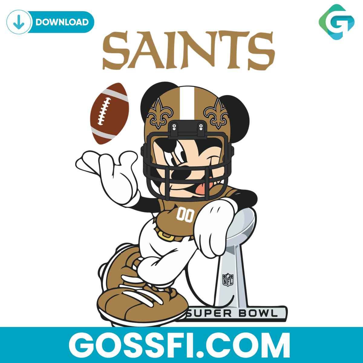 New Orleans Saints Minnie Svg Digital Download - Gossfi.com