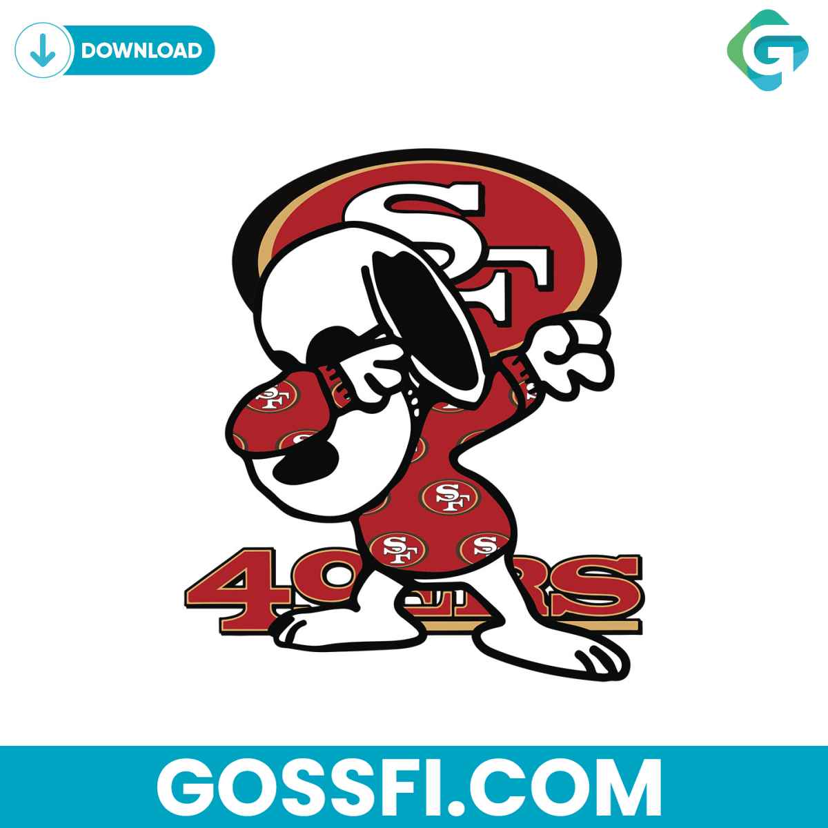 Logo San Francisco 49ers Snoopy Svg Digital Download - Gossfi.com