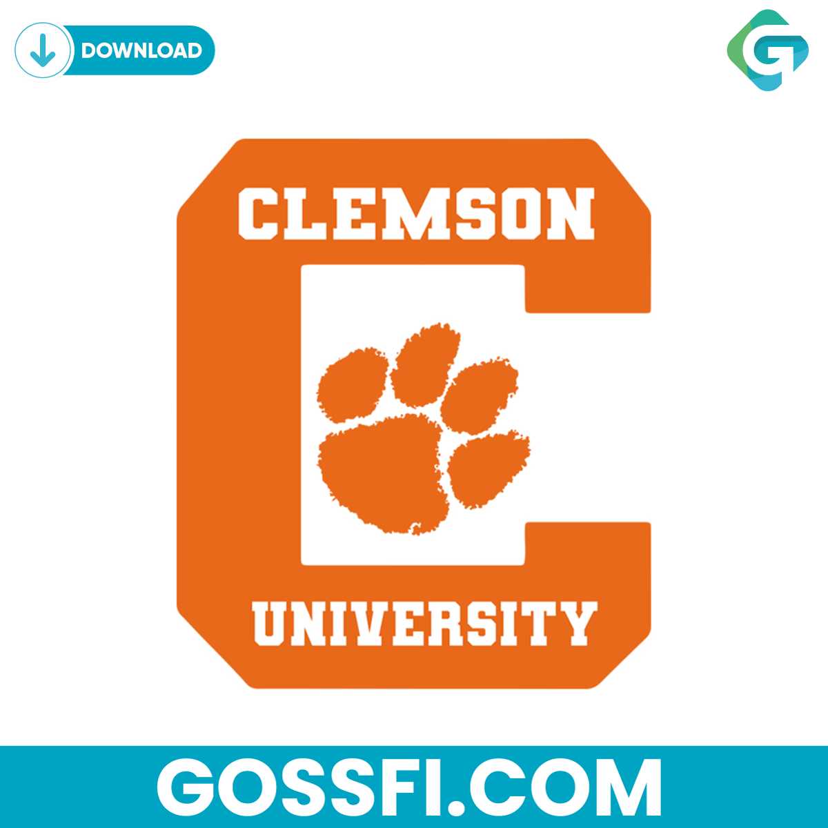 Clemson Tiger University Logo Digital Download - Gossfi.com