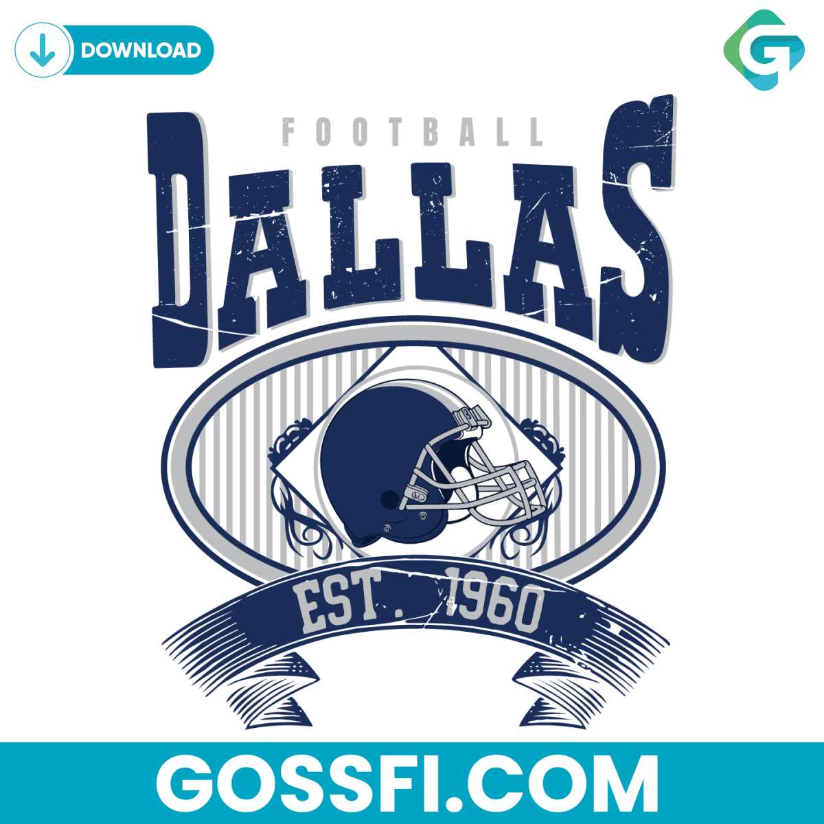 Dallas Football Helmet Svg Digital Download - Gossfi.com