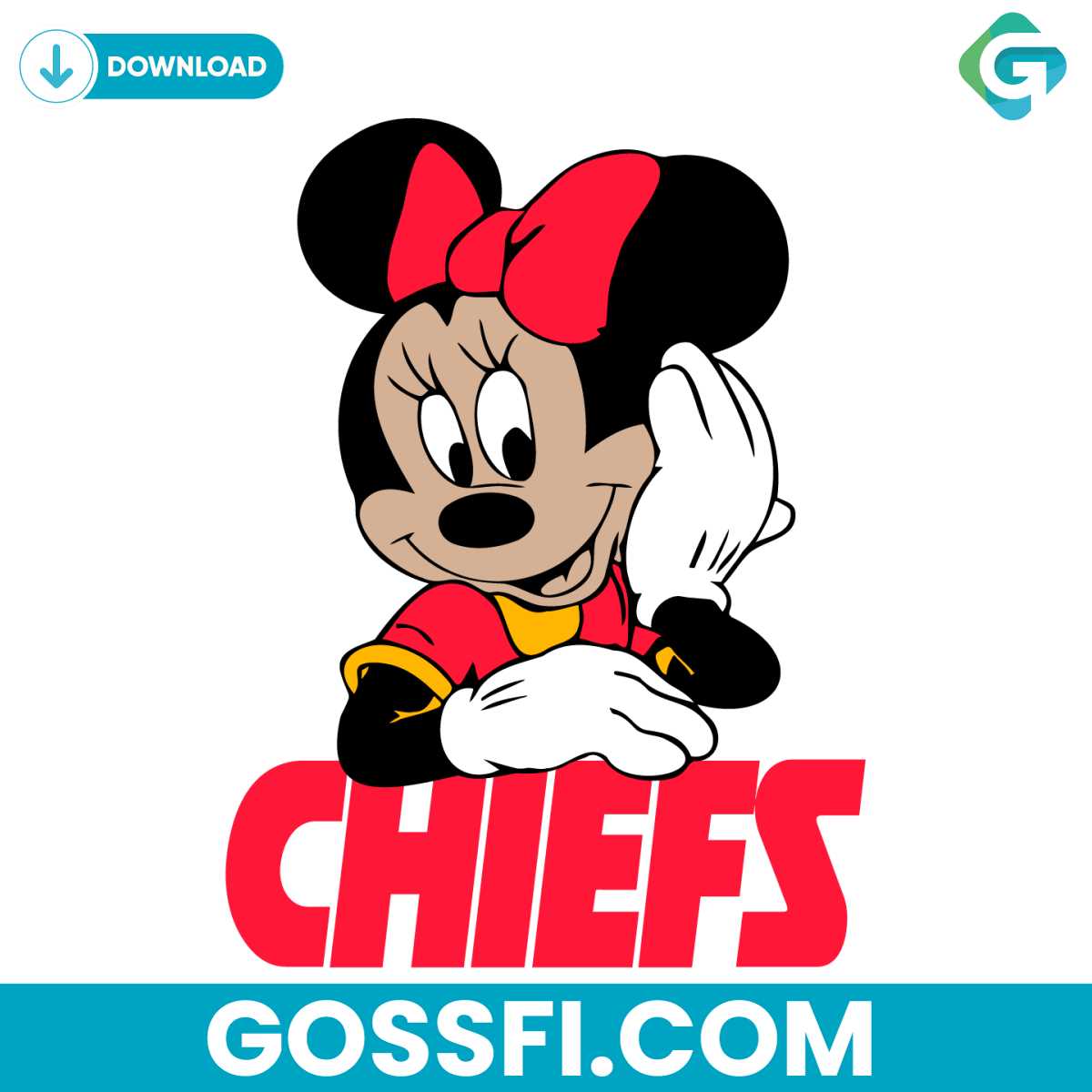 Minnie Mouse Kansas City Chiefs Svg Digital Download - Gossfi.com
