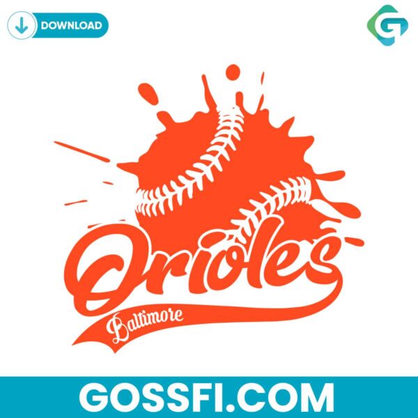 Baltimore Orioles Baseball Svg Cricut Digital Download - Gossfi.com