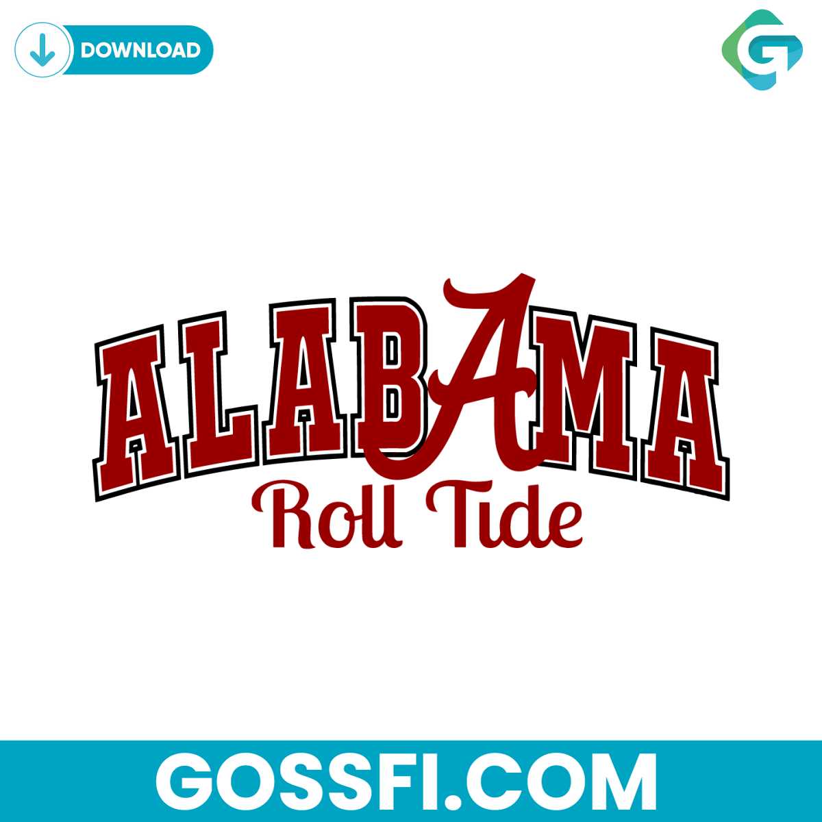 Game Day Alabama Crimson Tide Football NCAA Svg - Gossfi.com