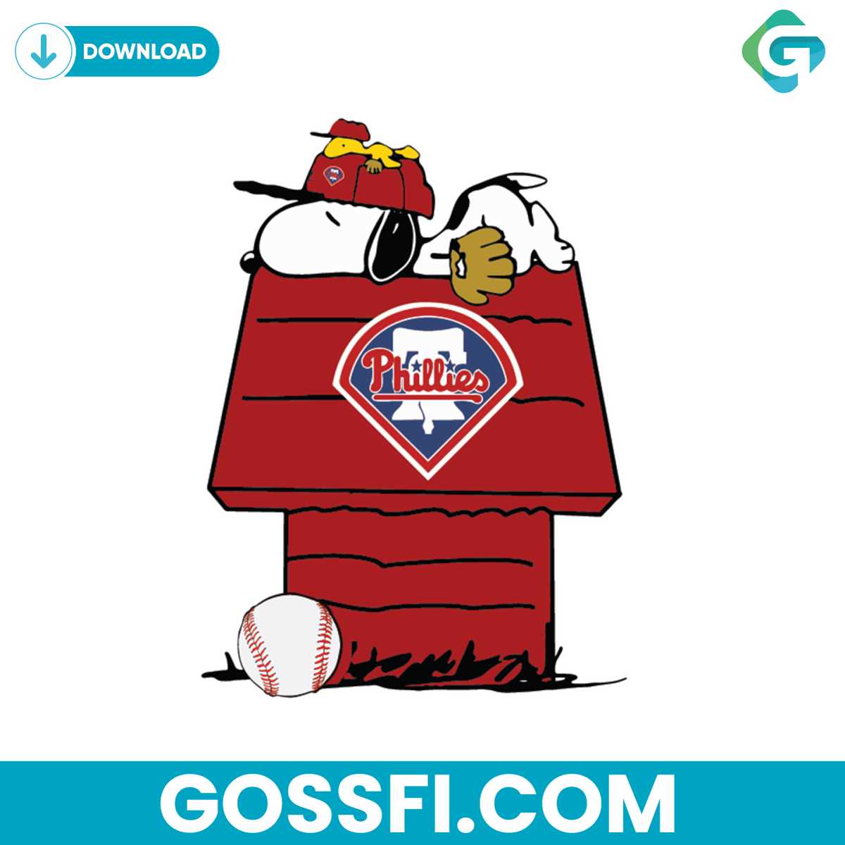 Snoopy And Friends Philadelphia Phillies Baseball Svg - Gossfi.com