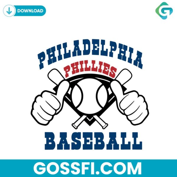 Philadelphia Phillies Baseball Svg Digital Download - Gossfi.com