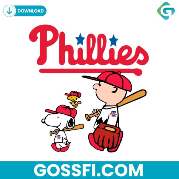 Snoopy And Friends Philadelphia Phillies Baseball Svg - Gossfi.com