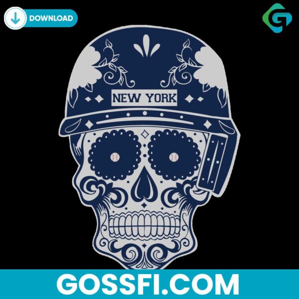 MLB New York Yankees Skull Svg Digital Download - Gossfi.com