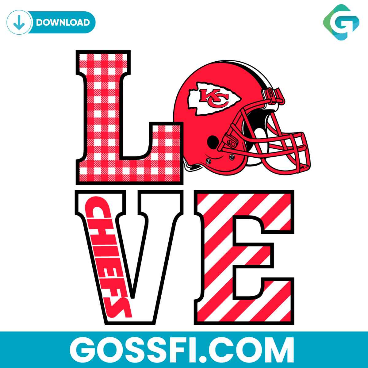 Kansas City Chiefs Football Pattern Svg - Gossfi.com