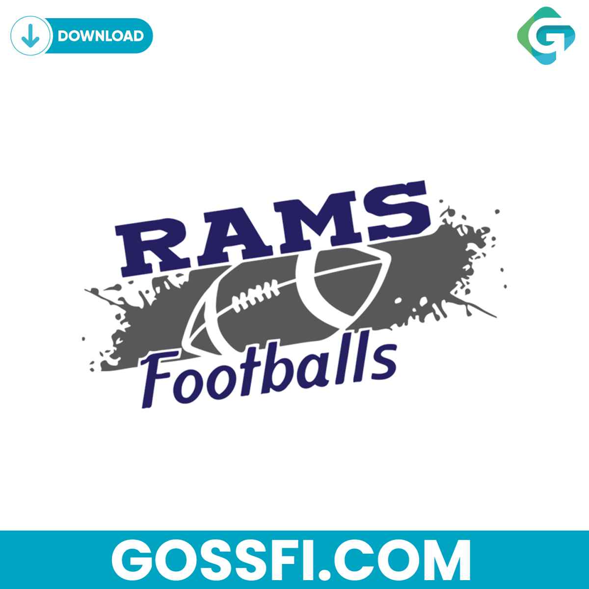 Los Angeles Rams Football Svg Digital Download - Gossfi.com
