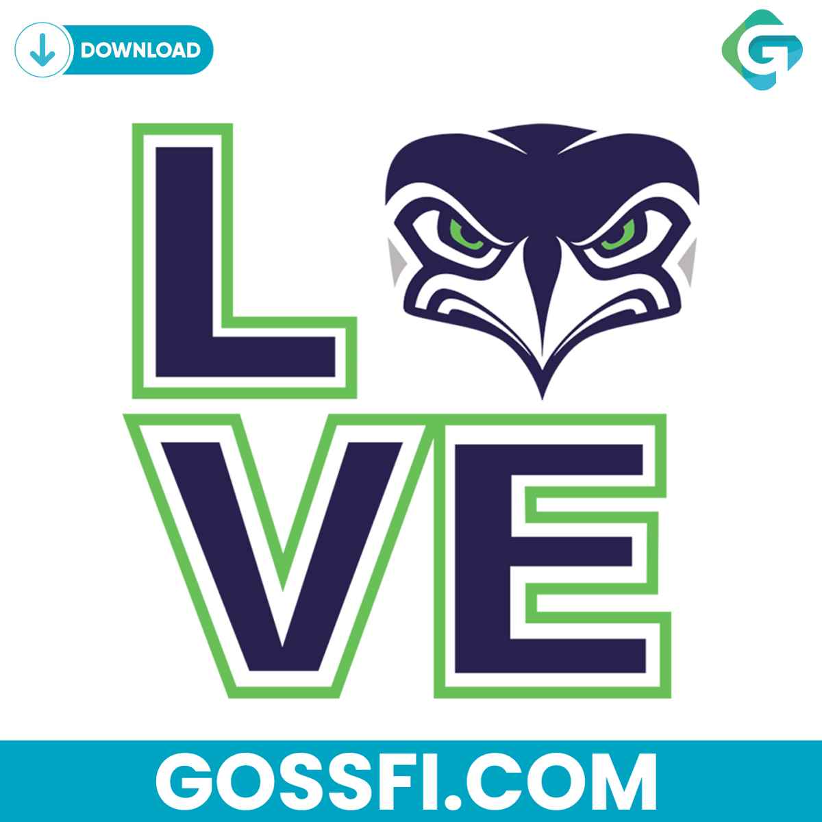 Helmet Seattle Seahawks Svg Digital Download - Gossfi.com