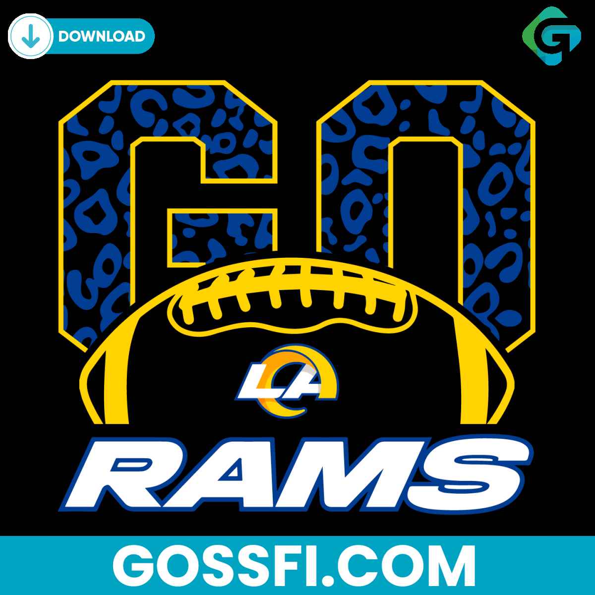 Love Los Angeles Rams Svg Digital Download - Gossfi.com