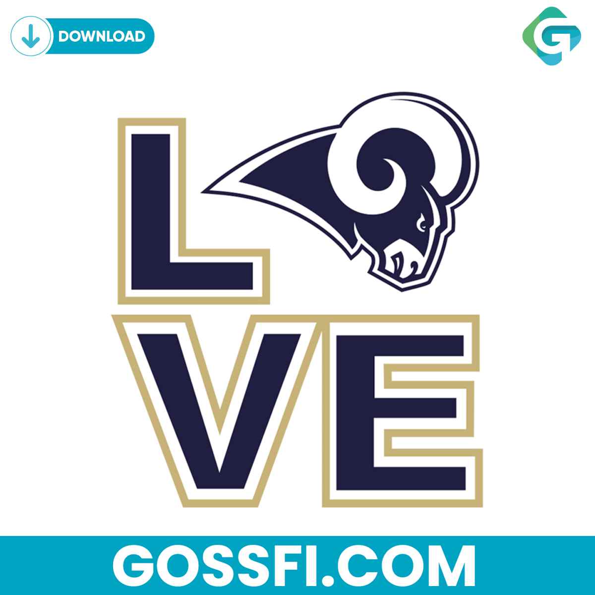 Los Angeles Rams Mascot Svg Cricut Digital Download - Gossfi.com