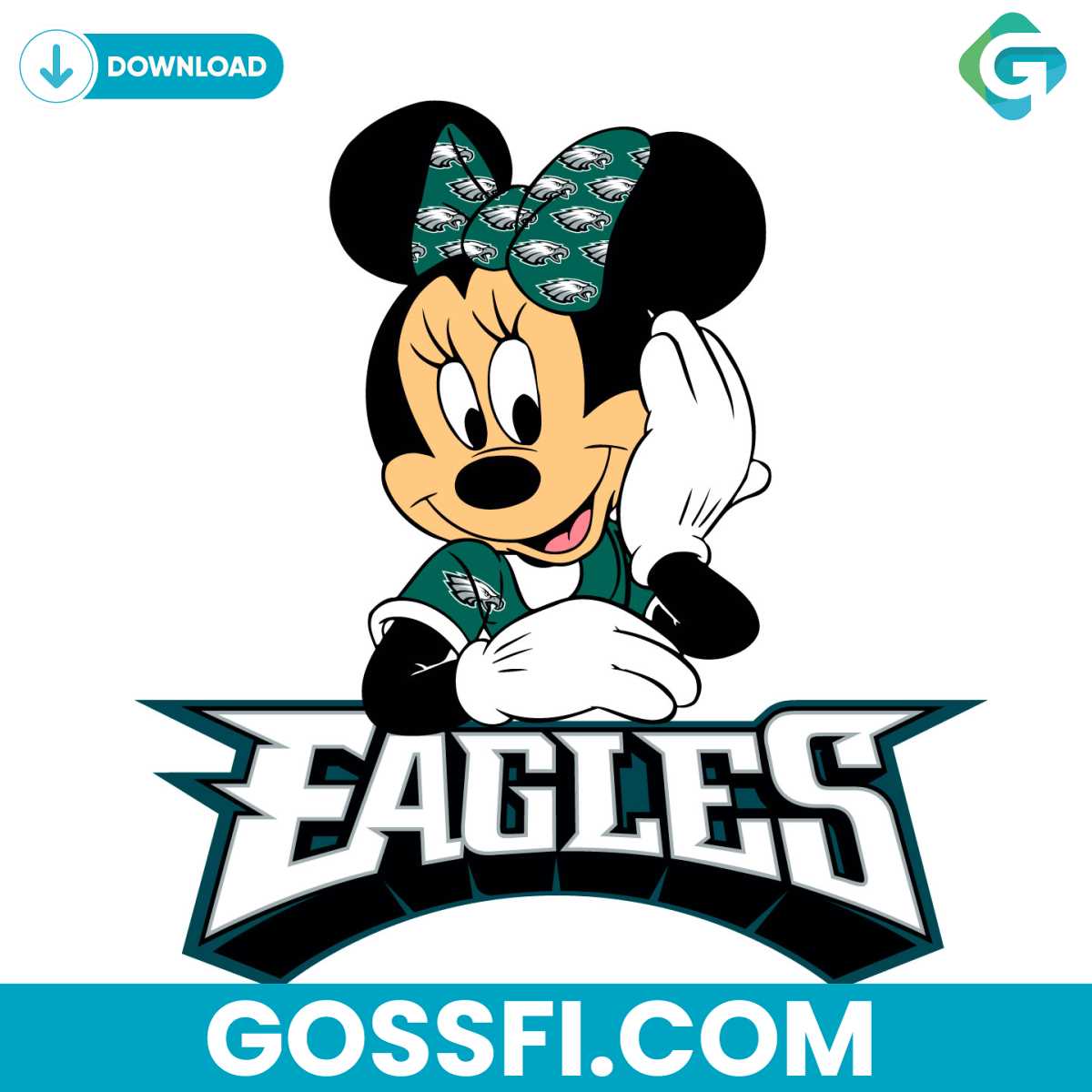 Minnie Mouse Love Philadelphia Eagles Football Team Svg - Gossfi.com