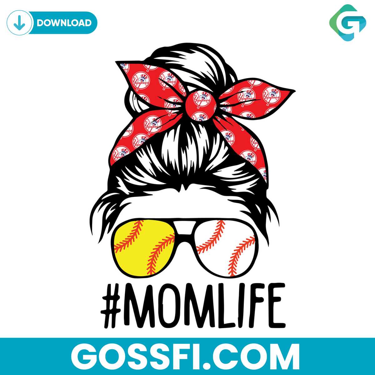 New York Yankees Baseball Mom Svg Digital Download - Gossfi.com