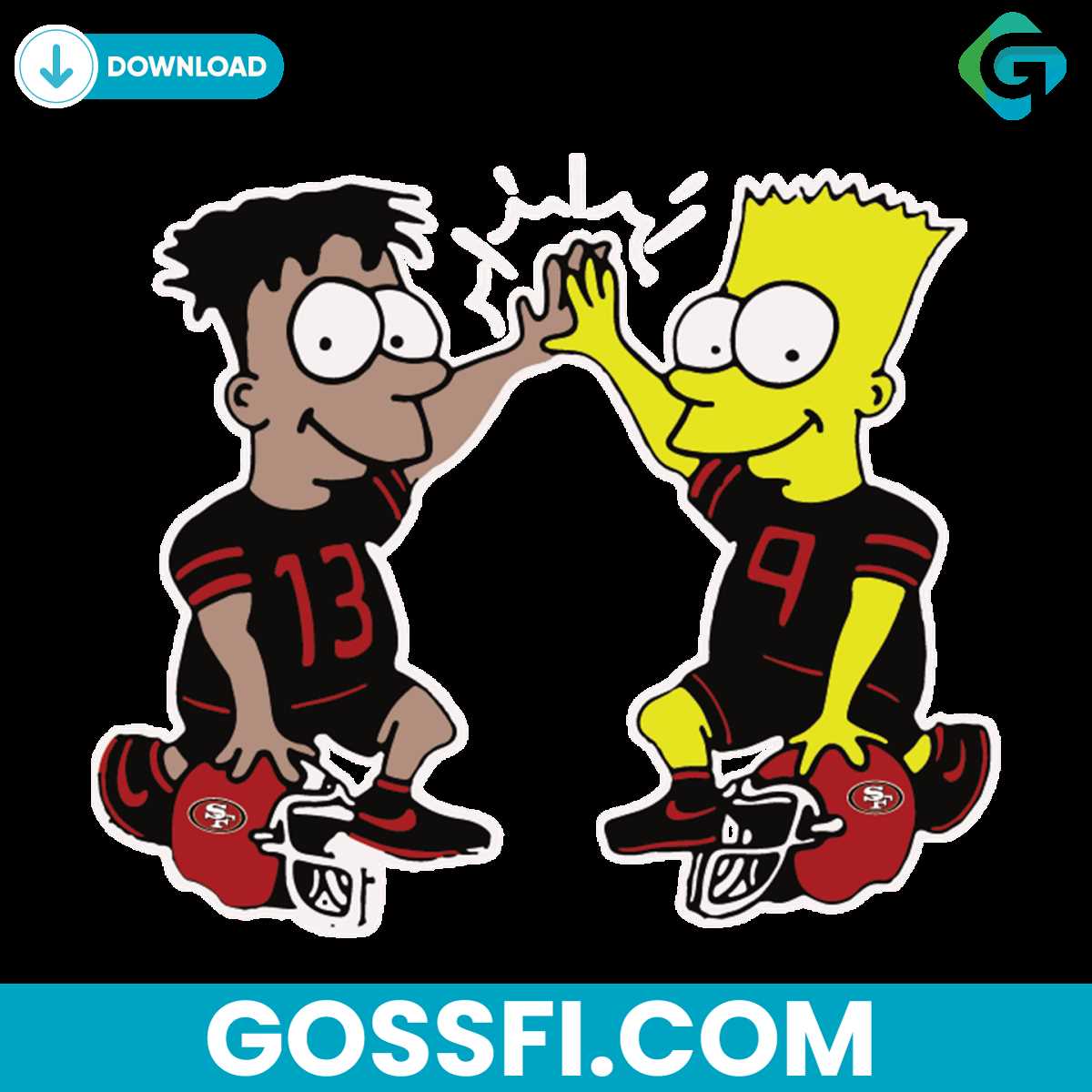The Simpson San Francisco 49ers Svg Digital Download - Gossfi.com