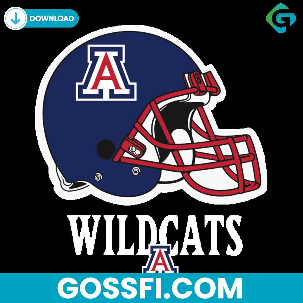 Logo Arizona Wildcats Helmet Svg - Gossfi.com