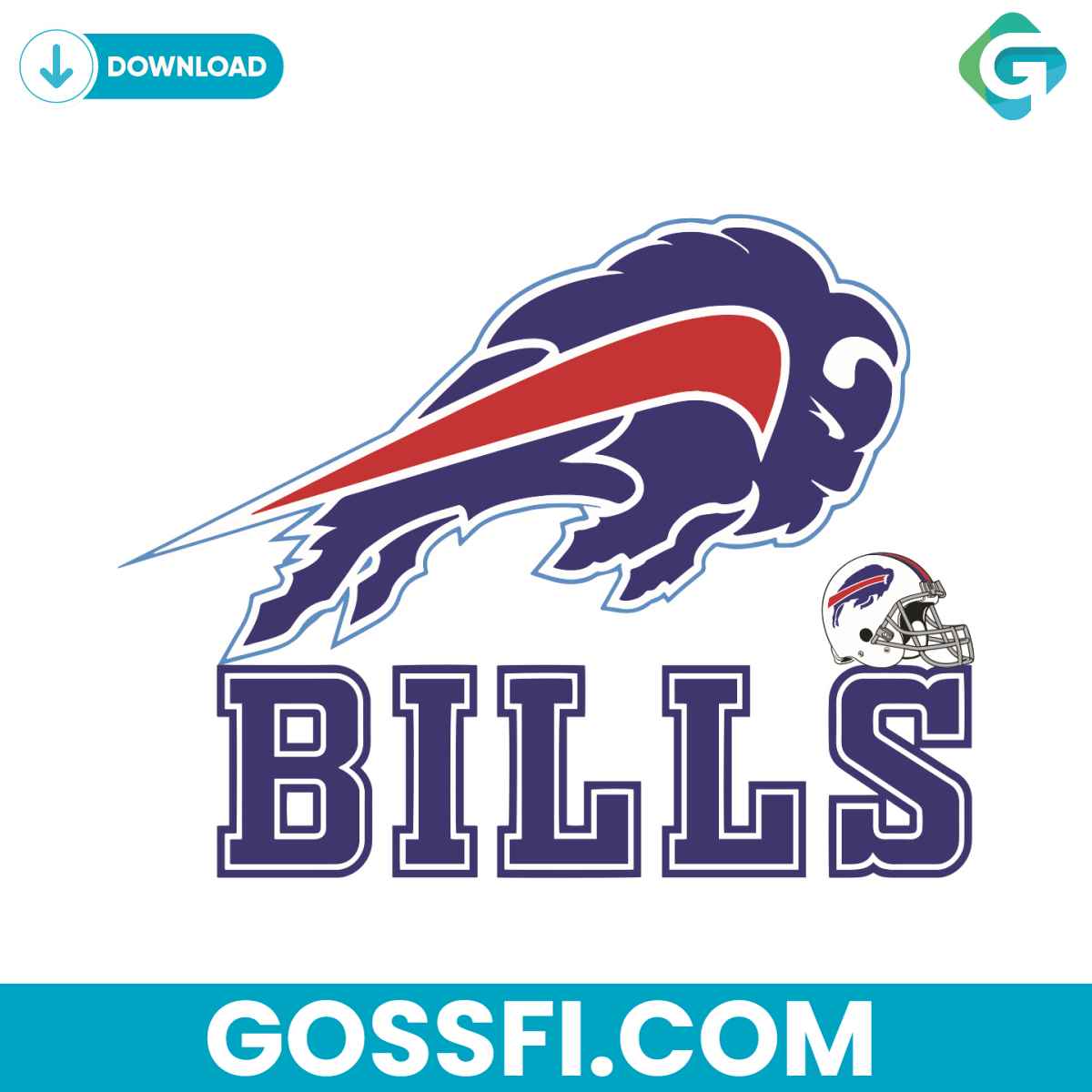 Buffalo Bills Football Team Svg Digital Download - Gossfi.com