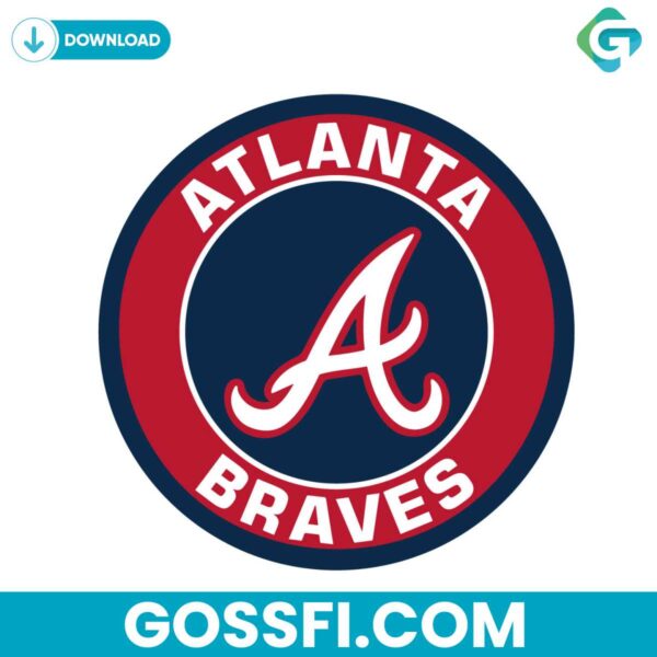 Atlanta Braves Circle Text Logo Svg Digital Download - Gossfi.com