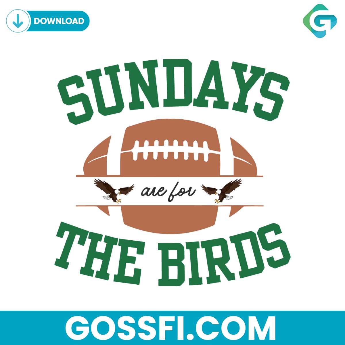 Sundays Are For The Birds Philadelphia Eagles Football Svg - Gossfi.com