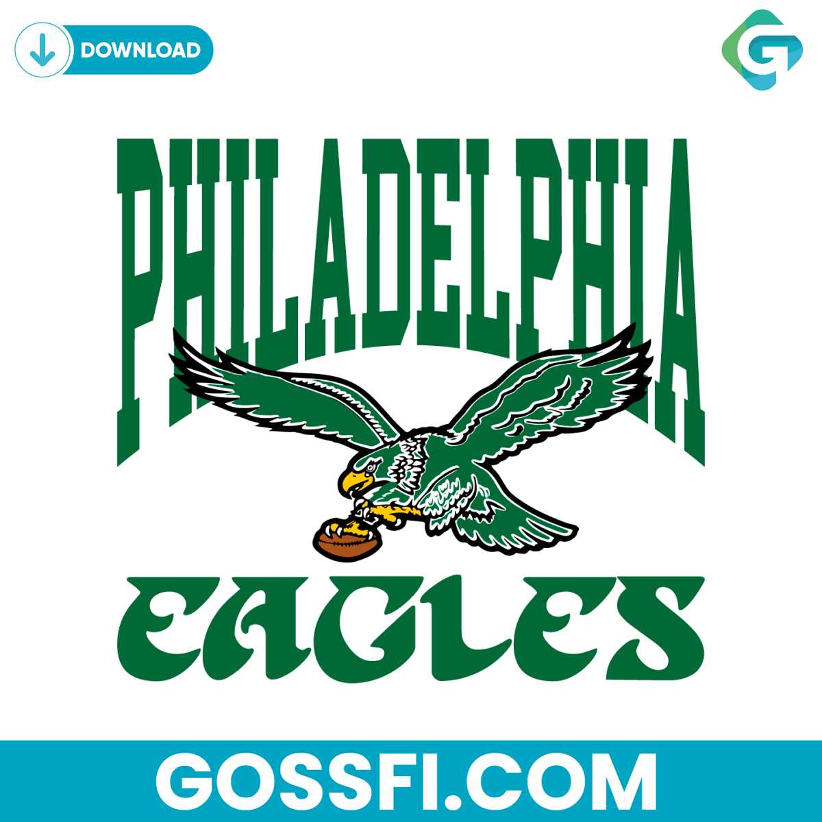 Vintage Philadelphia Eagles Football Svg Digital Download - Gossfi.com