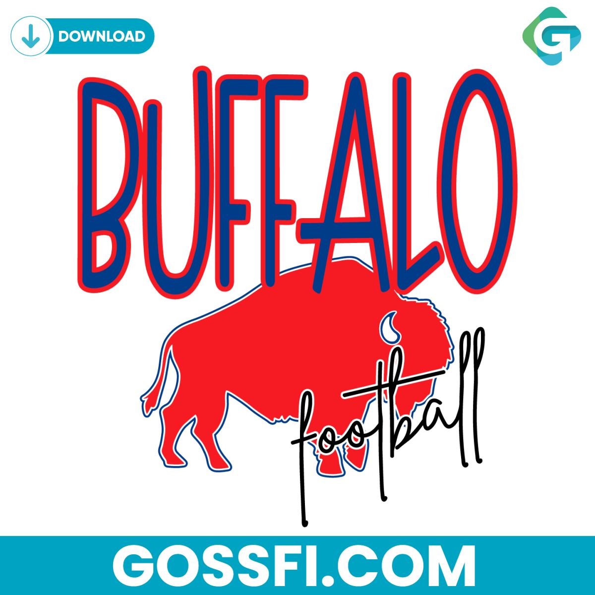 Retro Buffalo Football Svg Cricut Digital Download - Gossfi.com