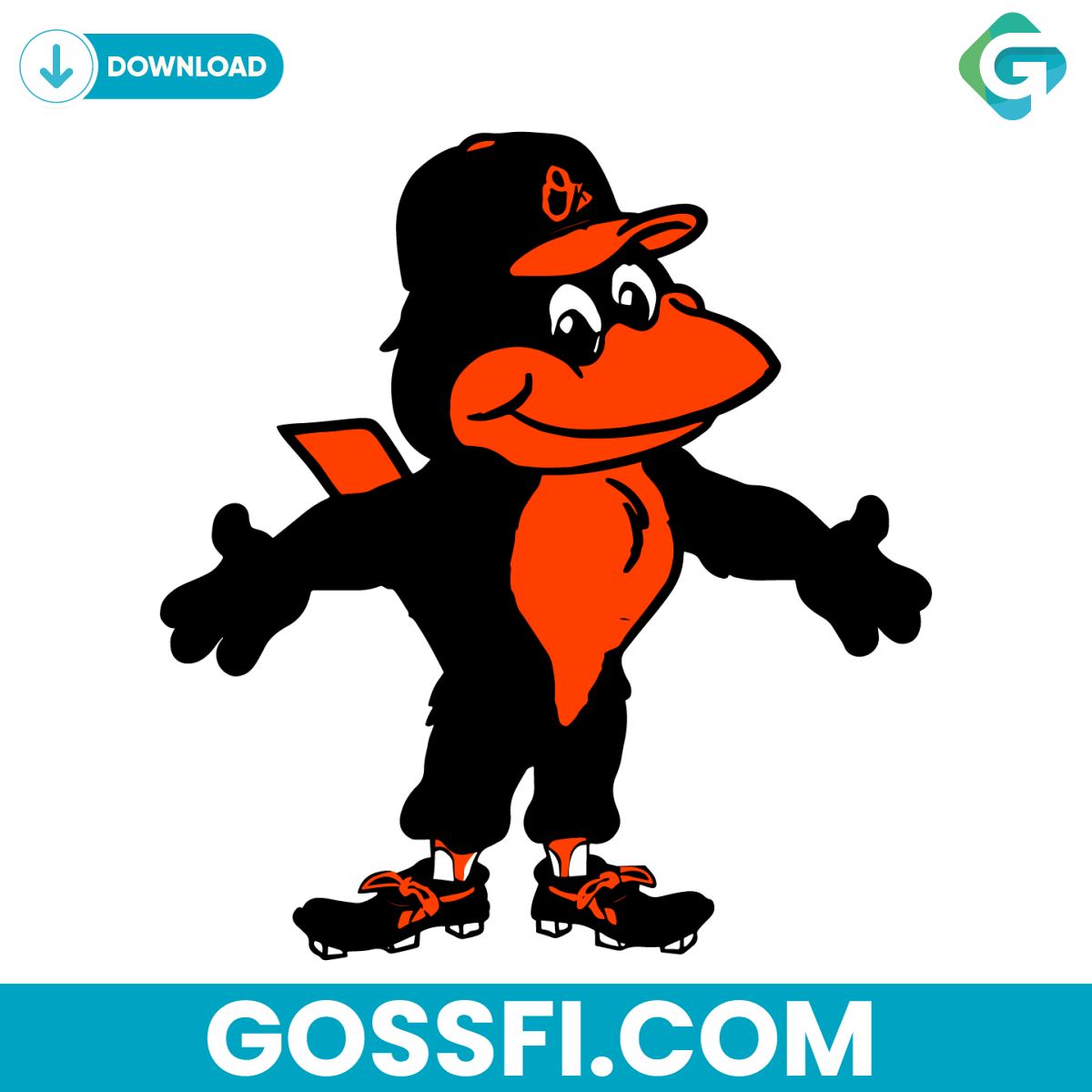 Baltimore Orioles Mascot Baseball Svg Digital Download - Gossfi.com