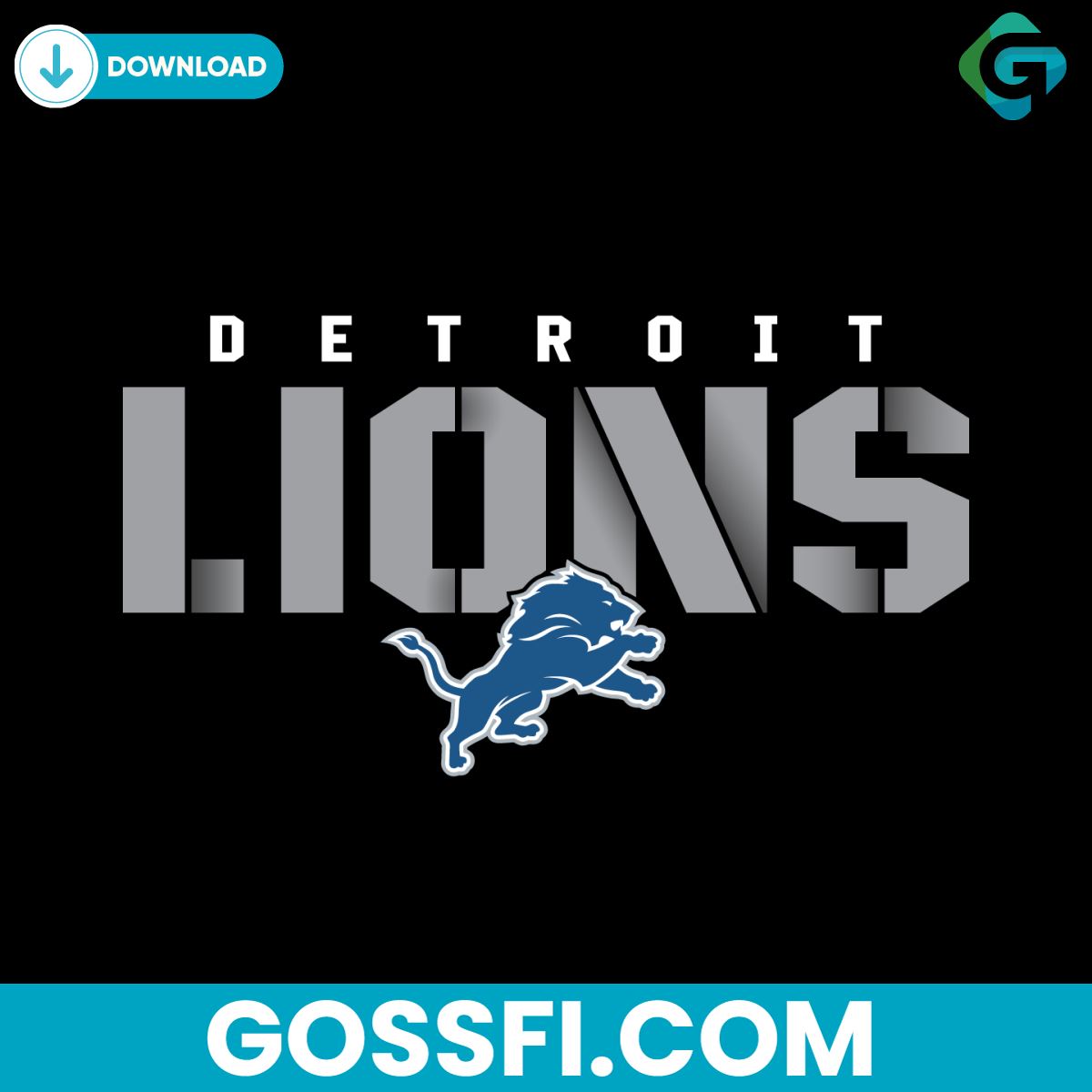 Retro Detroit Lions NFL Football Svg Digital Download - Gossfi.com
