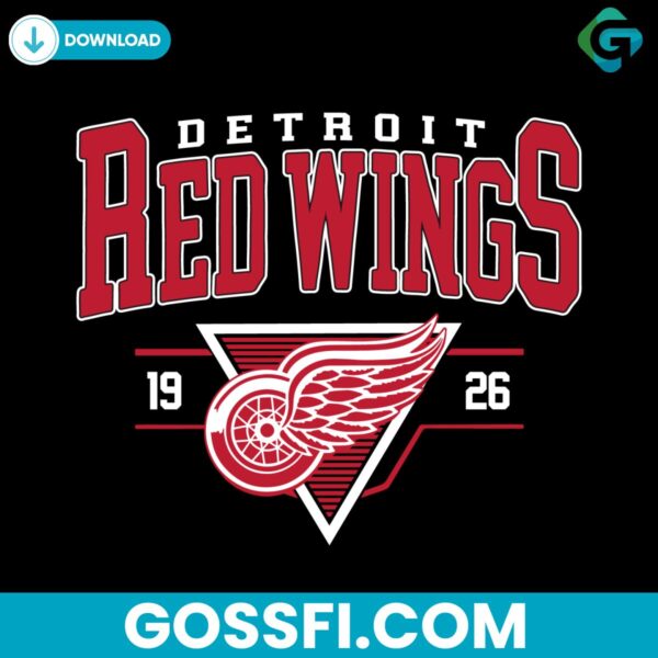 Vintage Detroit Red Wing Hockey Svg Digital Download - Gossfi.com