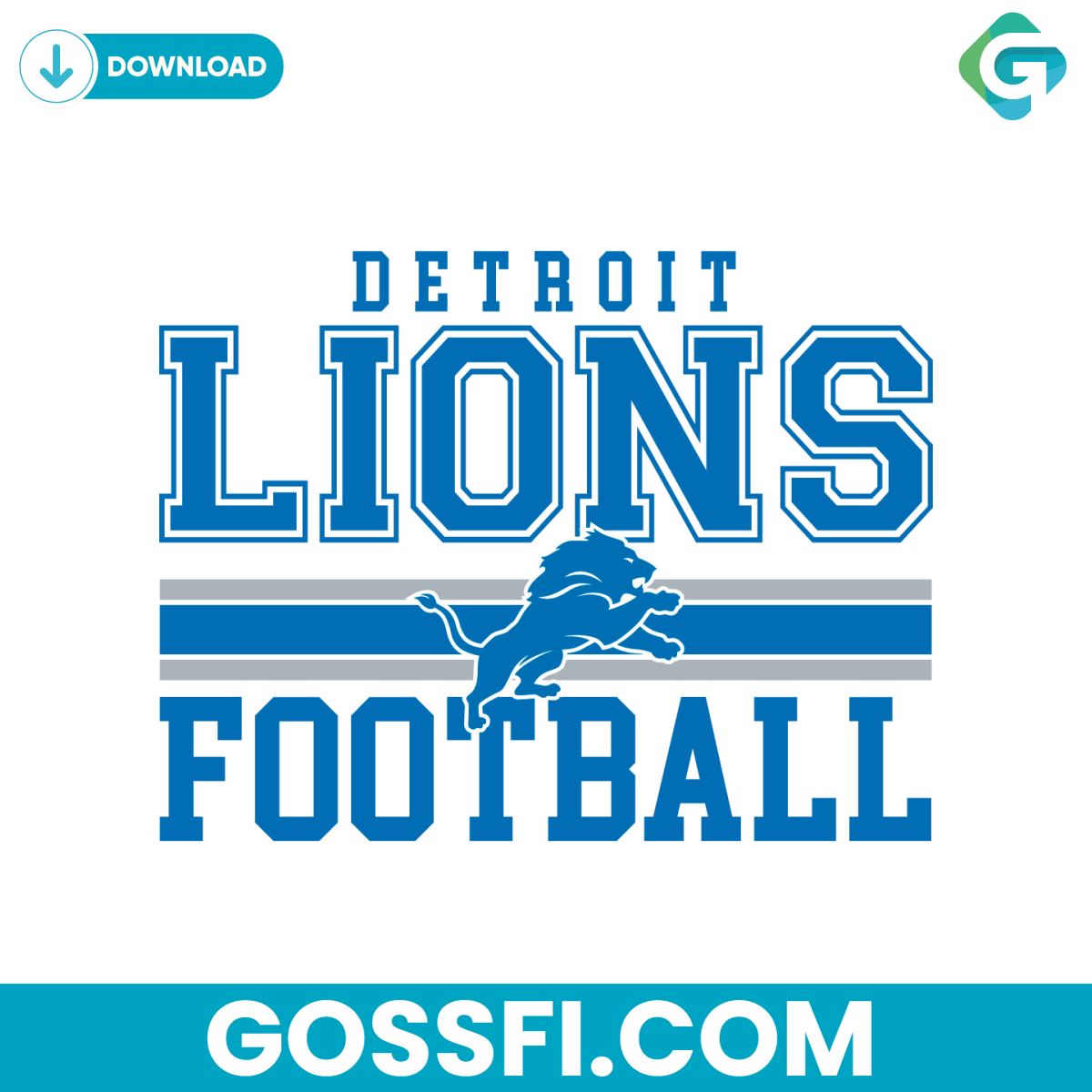Detroit Lions Football Svg Digital Download - Gossfi.com