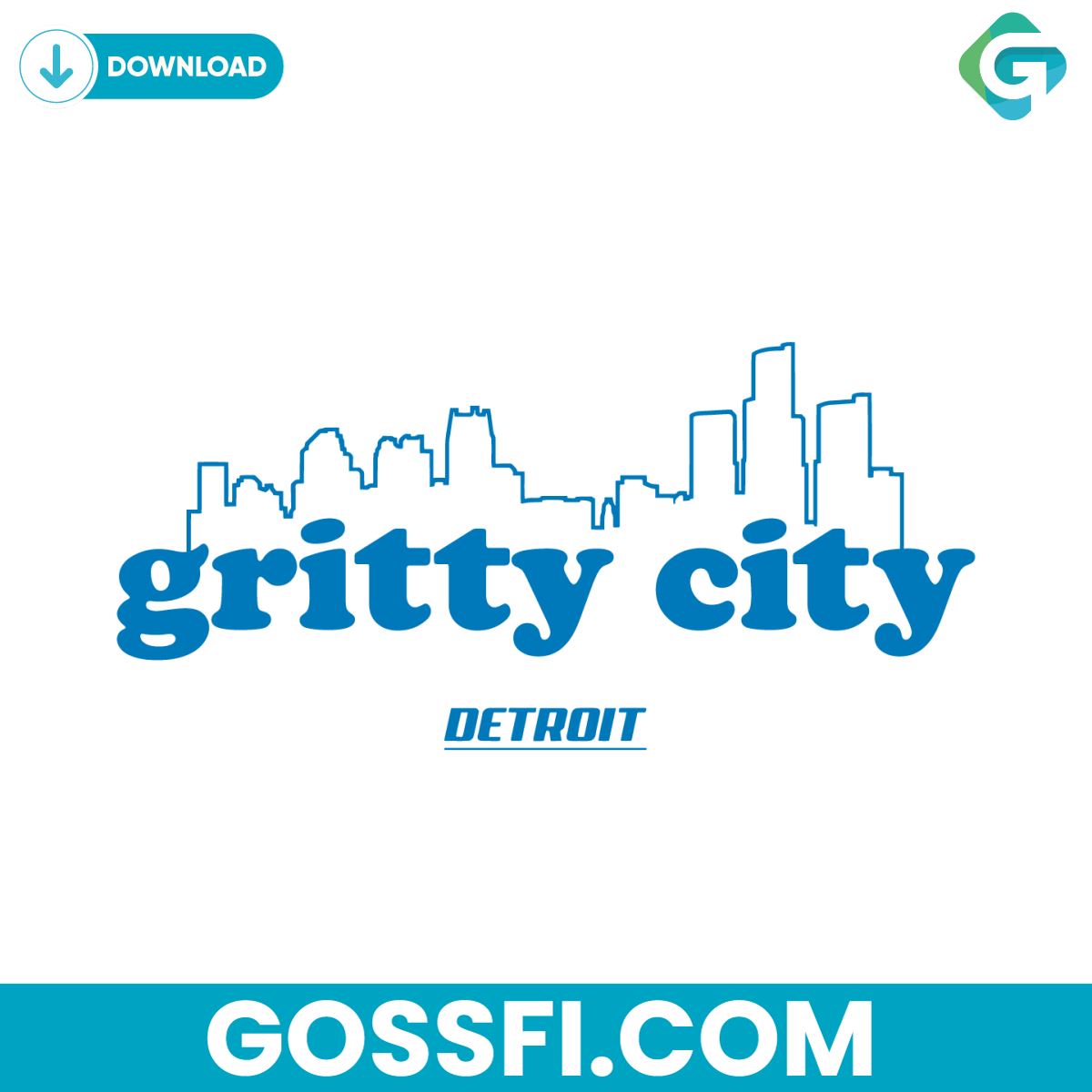 Detroit Gritty City Svg Cricut Digital Download - Gossfi.com