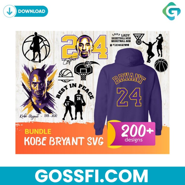 Kobe Bryant 24 Legend Rest In Peace Svg - Gossfi.com